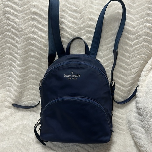 kate spade | Bags | Kate Spade New York Navy Blue Nylon Medium Small ...